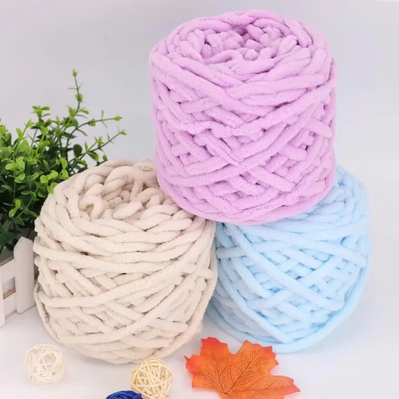 Jual Benang Rajut Chenille Besar Tebal Import Cenille Yarn | Shopee ...