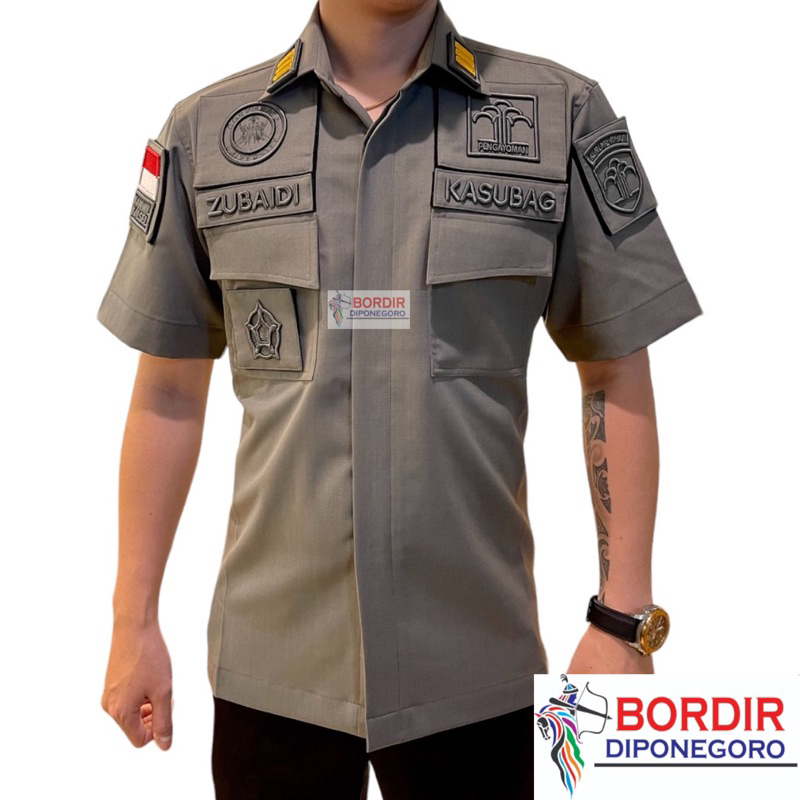 Jual KEMEJA TACTICAL KANWIL LAPAS KUMHAM PREMIUM CUSTOM BORDIR | BAJU ...