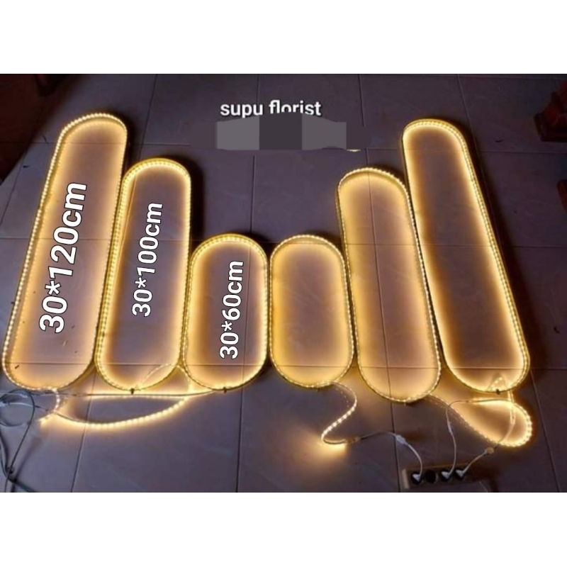 Jual lampu oval uk 60cm bahan besi | Shopee Indonesia