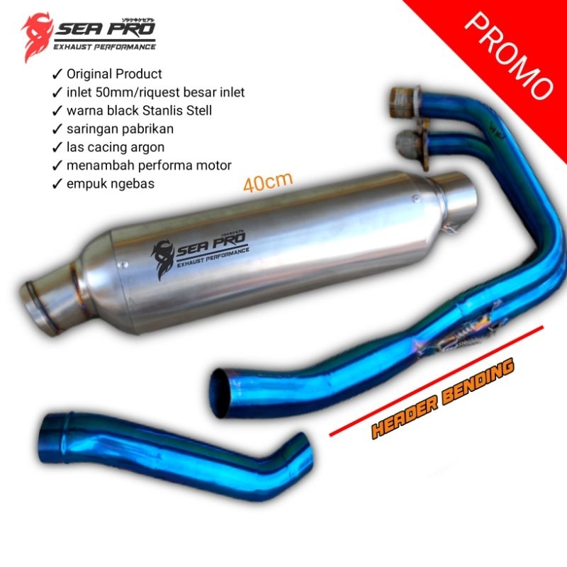 Jual Knalpot Fullset Inlet 50mm CBR250RR NINJA 250Fi R25 Mt25 Ninja ...