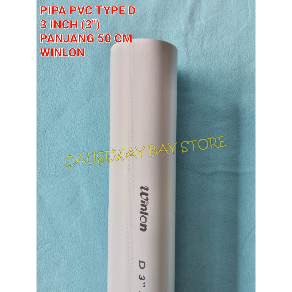 Jual PIPA PVC 3 INCH PANJANG 50CM PUTIH WINLON | Shopee Indonesia
