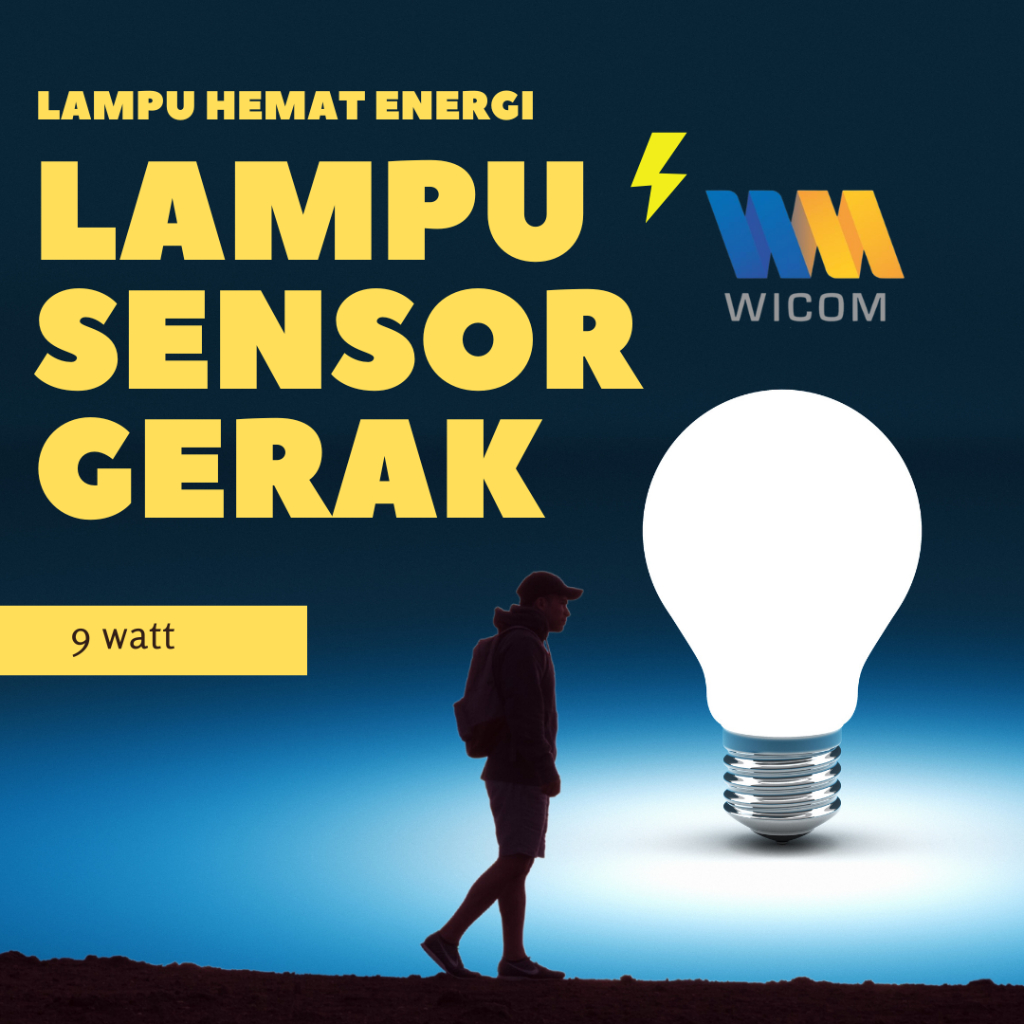 Jual LAMPU SENSOR GERAK Lampu Bohlam LED Dengan Sensor Radar Ambient 9W ...