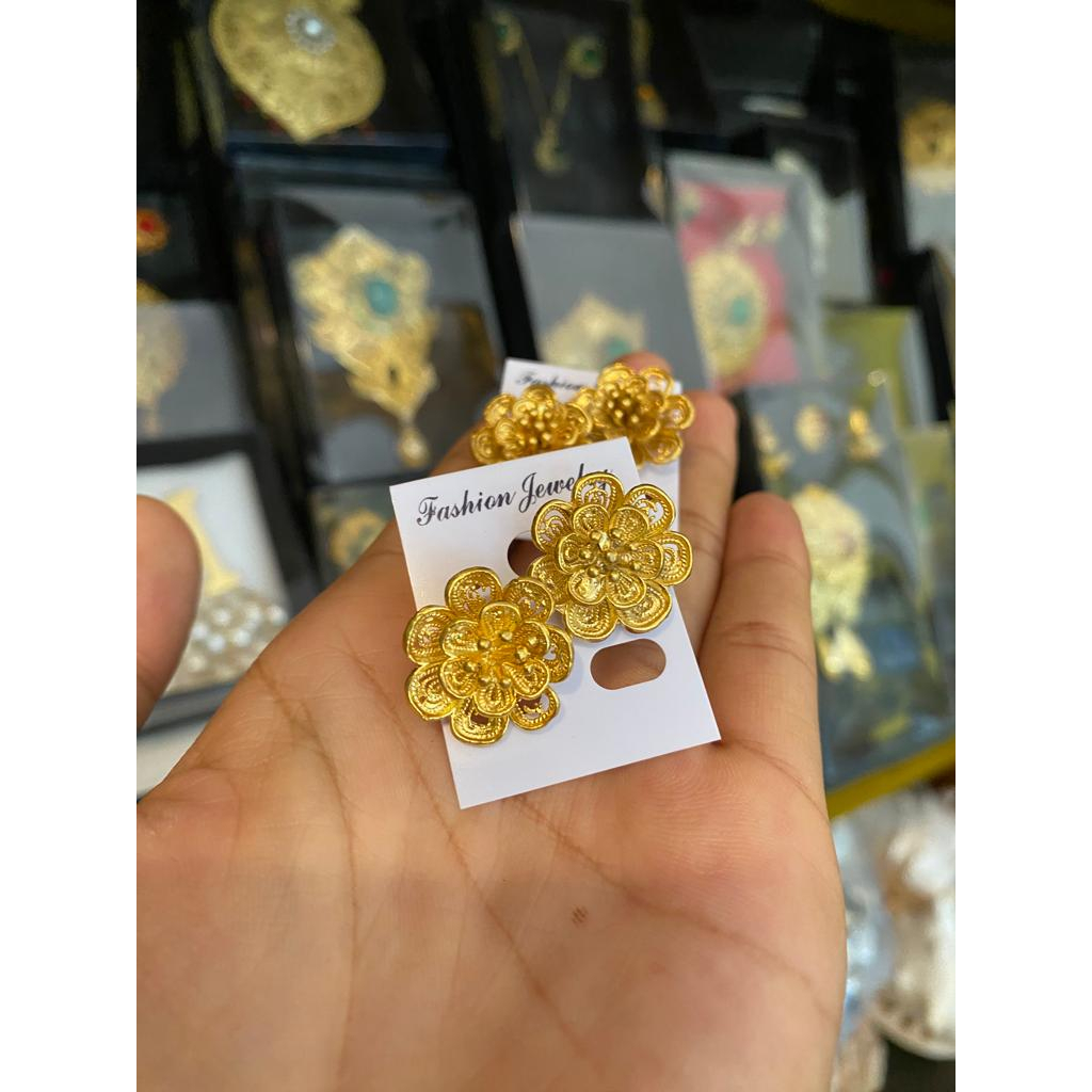 Jual Giwang Alpaka Bunga | Shopee Indonesia