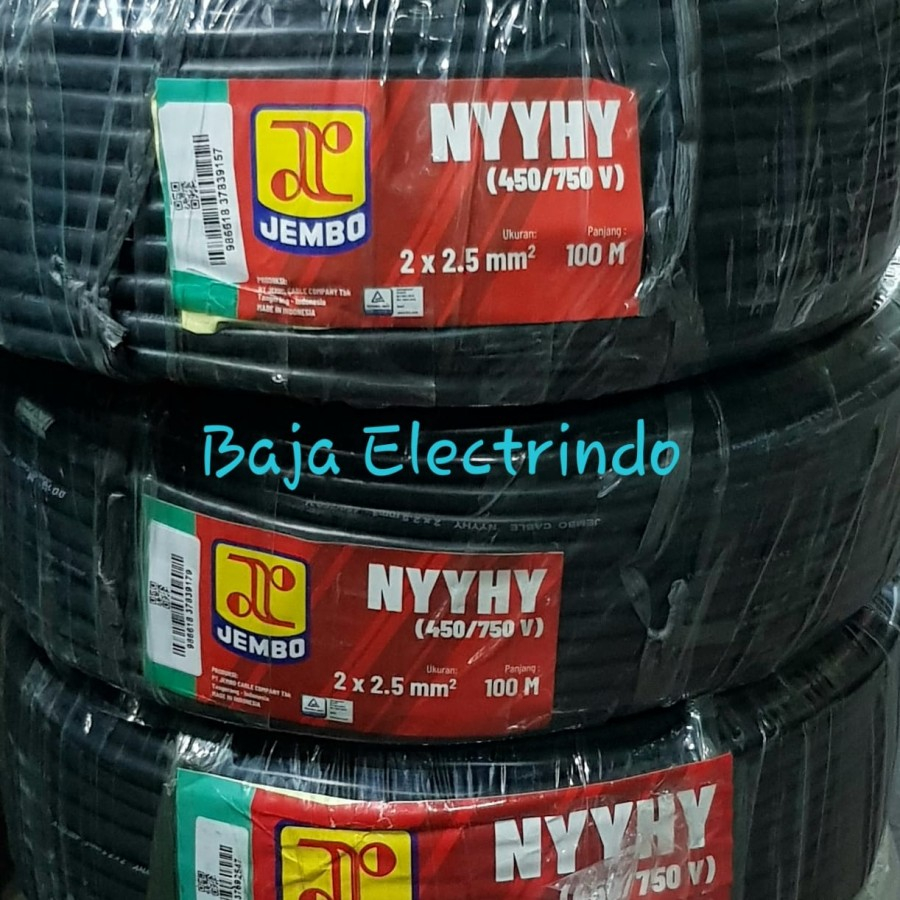 Jual Kabel Serabut isi 2 NYYHY 2X2,5mm JEMBO @50m NYYHY 2x2,5 2x2.5 2x2.5mm | Shopee Indonesia