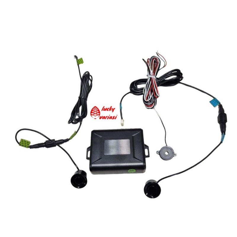 Jual (1set) sensor parkir mundur 2 mata titik kualitas top dan termurah ...