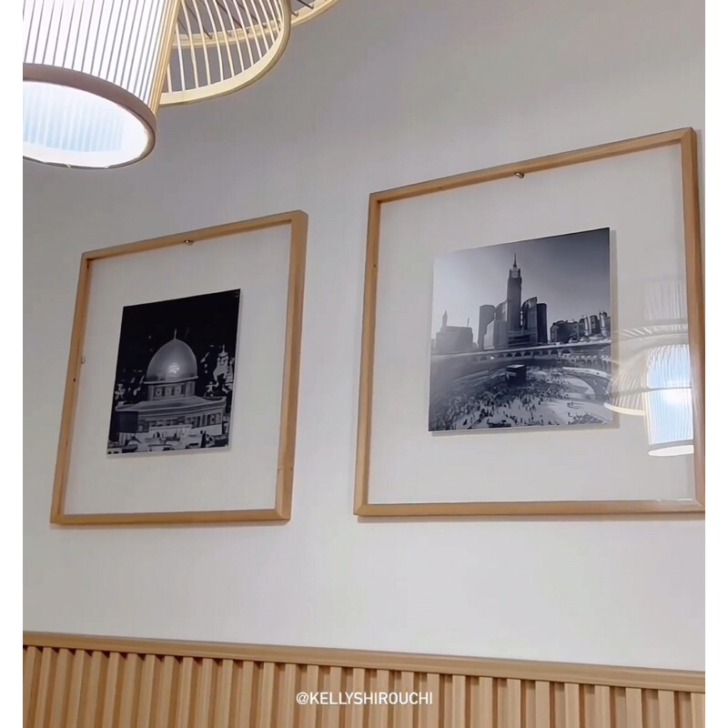 Jual Frame Floating (Transparent) size 50x50cm Kaaba Nabawi Aqsa (3pcs ...