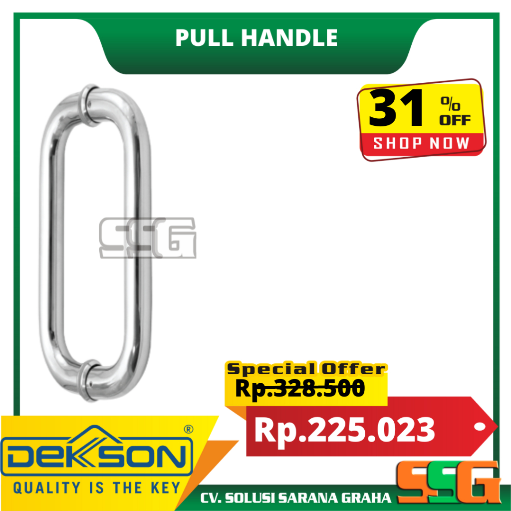 Jual Handle Pintu Kaca Dekkson PH DKS ECO 801 32-350 PSS Pull Handle ...