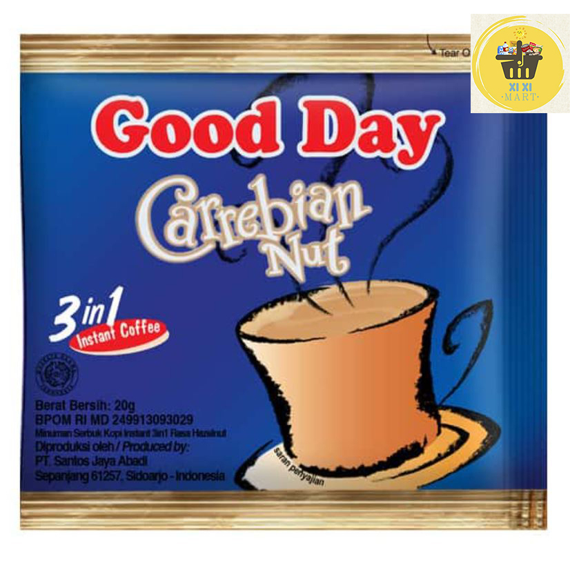 Jual Good Day 3 in 1 Instant Coffee - Carribean Nut (1 Renteng 10pcs ...