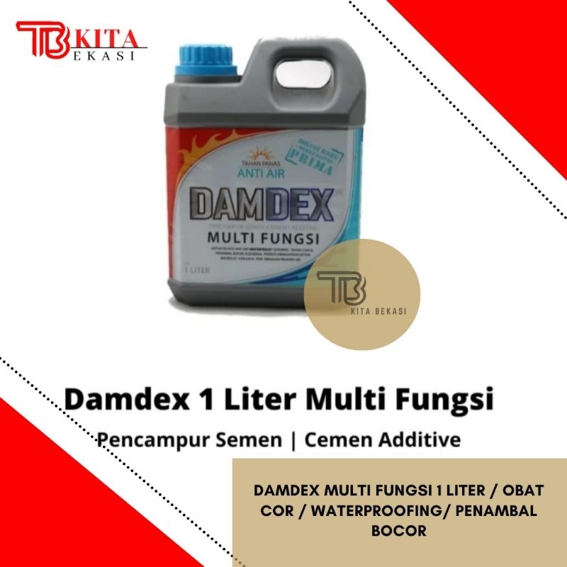Jual DAMDEX MULTI FUNGSI 1 LITER / OBAT COR / WATERPROOFING/ PENAMBAL ...