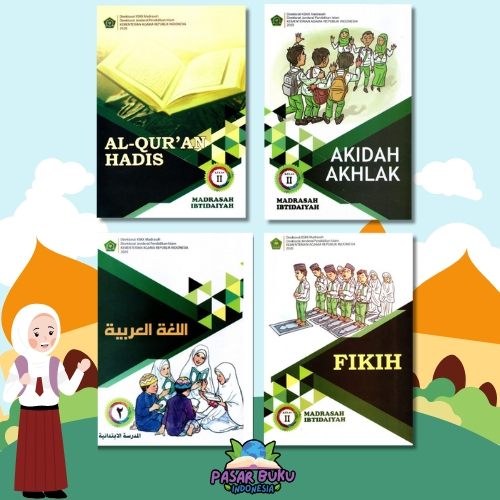 Jual Buku MI KEMENAG Kelas 2 / II SD Akidah Akhlak, Al-Qur'an Hadis, Bahasa Arab, Fikih, Sejarah ...