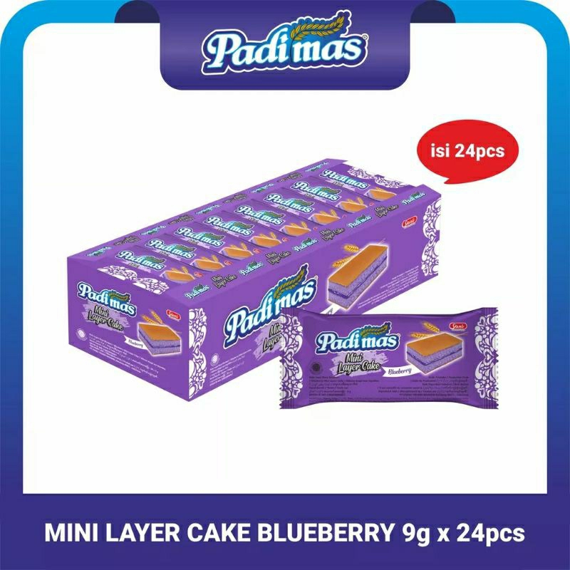 Jual PADIMAS MINI LAYER CAKE BLUBERRY 9 GRAM - BOX ISI 24 PCS | Shopee ...