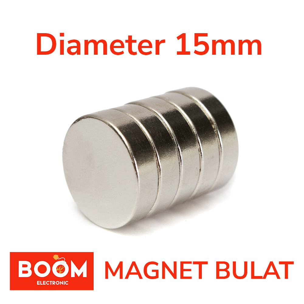 Jual Magnet Neodymium Bulat Diameter 15mm | Shopee Indonesia