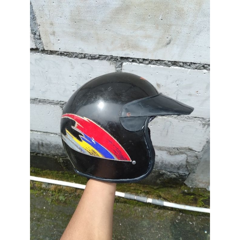 Jual helm jadul kiwi/helm jadul dmi/helm pacific | Shopee Indonesia