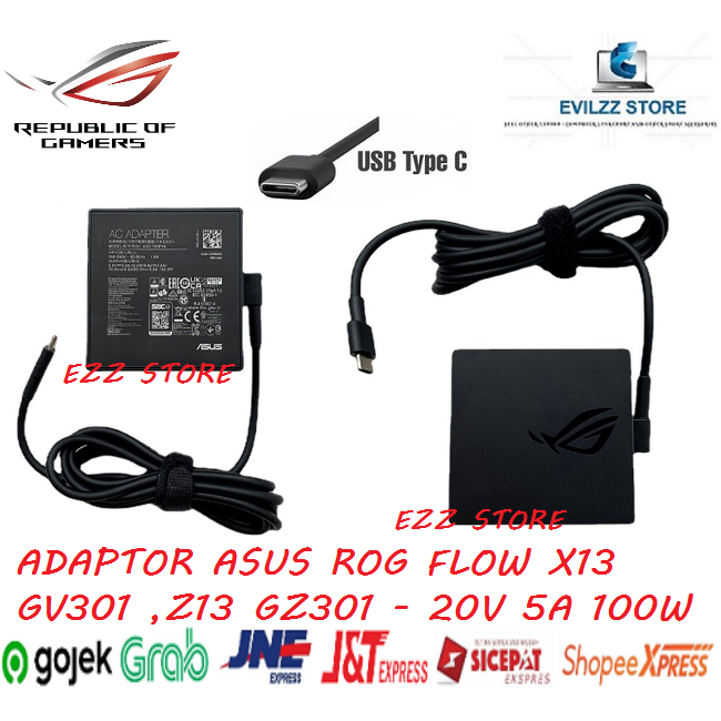 Jual ADAPTOR CHARGER LAPTOP ASUS ROG FLOW Z13 GZ301 GZ301ZA GZ301ZC ...
