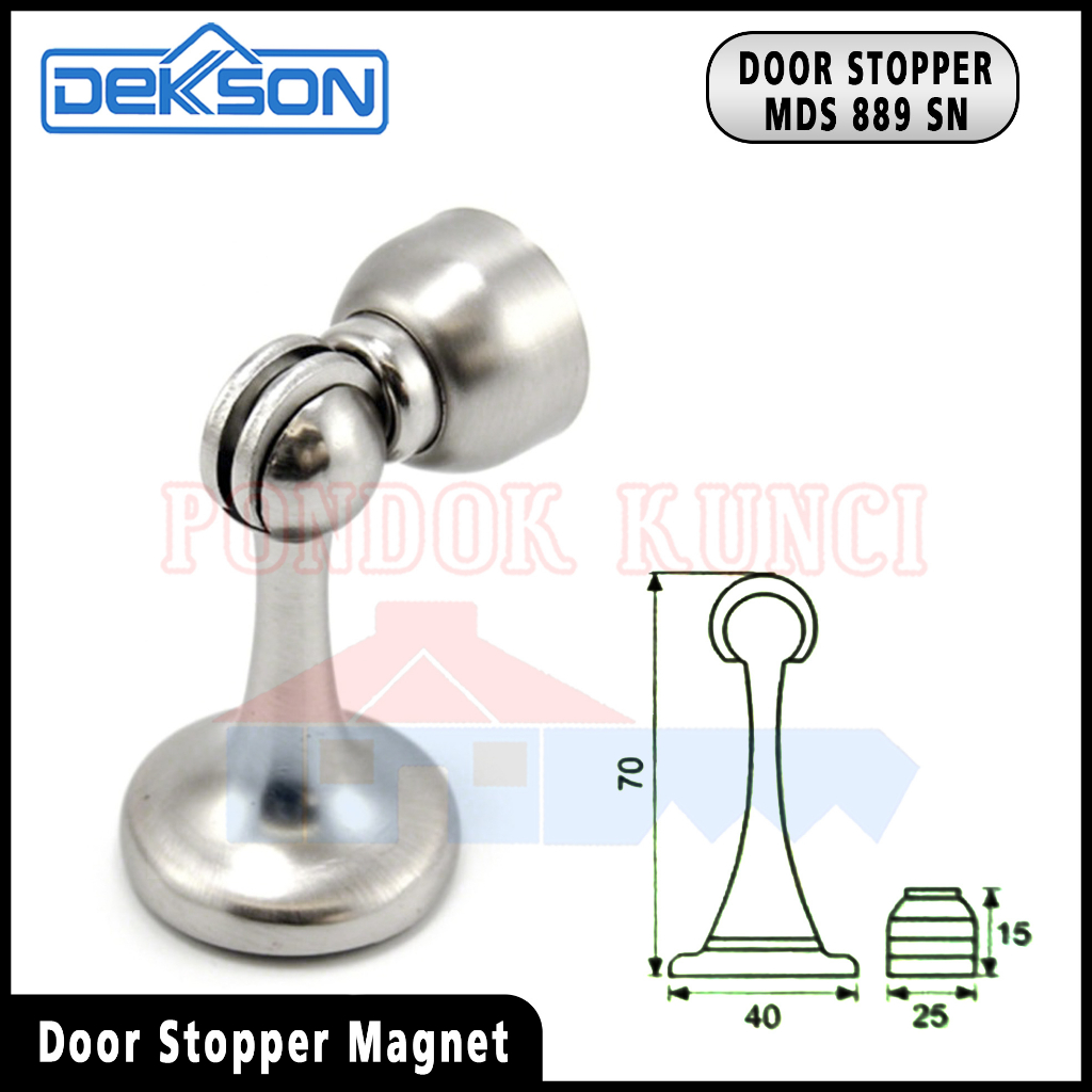 Jual Penahan Pintu Magnetic Door Stopper Dekkson MDS 889 SN Ganjalan ...
