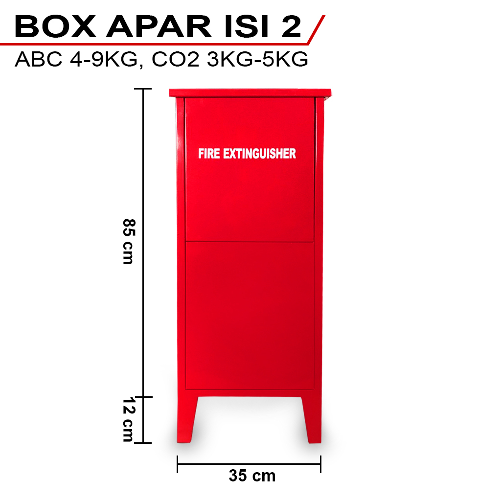 Jual Box APAR isi 2 DCP 4-9KG, CO2 3-5KG - 35 x 25 x 85 cm - Powder Coating | Shopee Indonesia