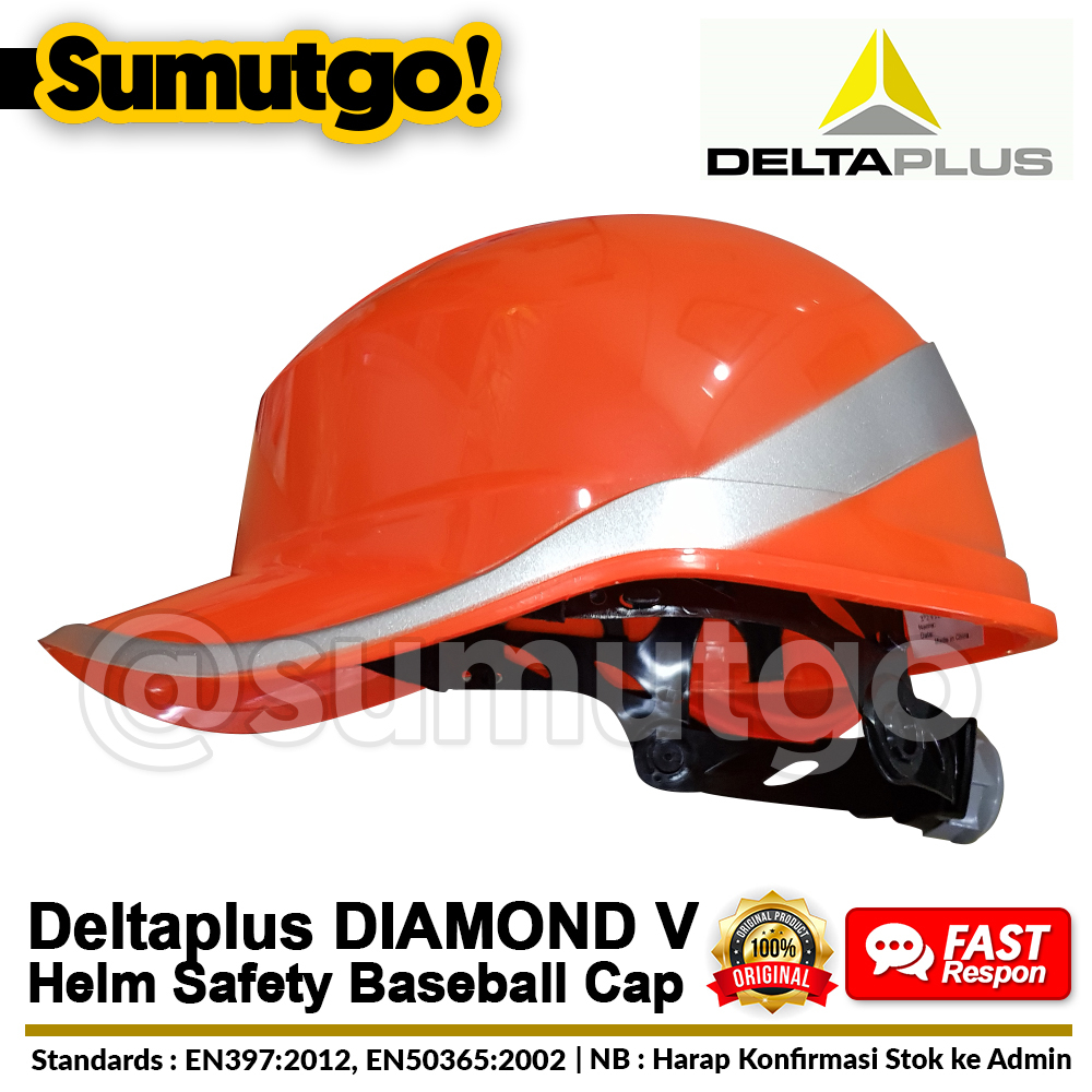 Jual Helm Safety Proyek Orange Deltaplus Venitex Diamond V Safety ...