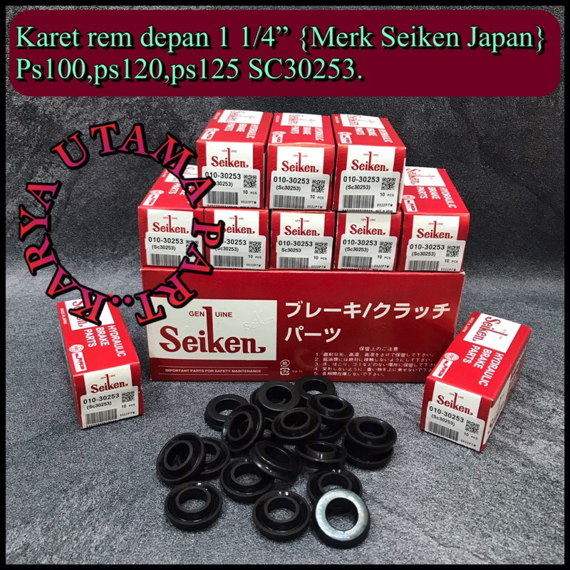 Jual Karet Rem Depan11/4 Merk Seiken Japan PS100/PS120/PS125/ SC30253 ...
