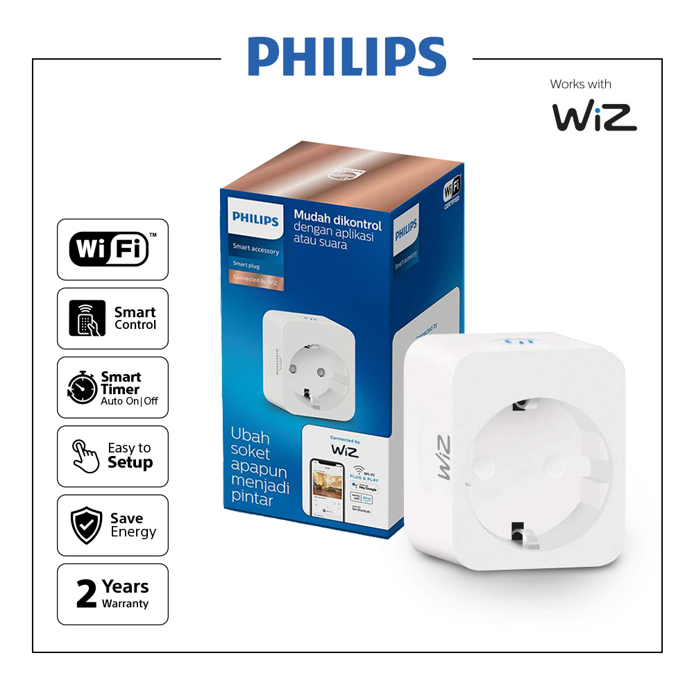 Jual Philips WiFi Smart Plug Wiz Connected | Shopee Indonesia