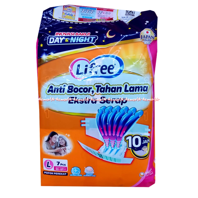 Jual Lifree Popok Perekat Dewasa L Isi 7 Mudah Dipakai Liffree Life Free L7 Laifree Orang Tua ...