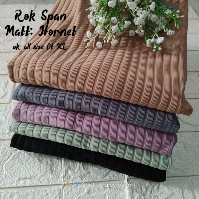 Jual ROK SPAN KNIT Premium - Span Rajut Wanita - Knit Hornet & Maxiline ...