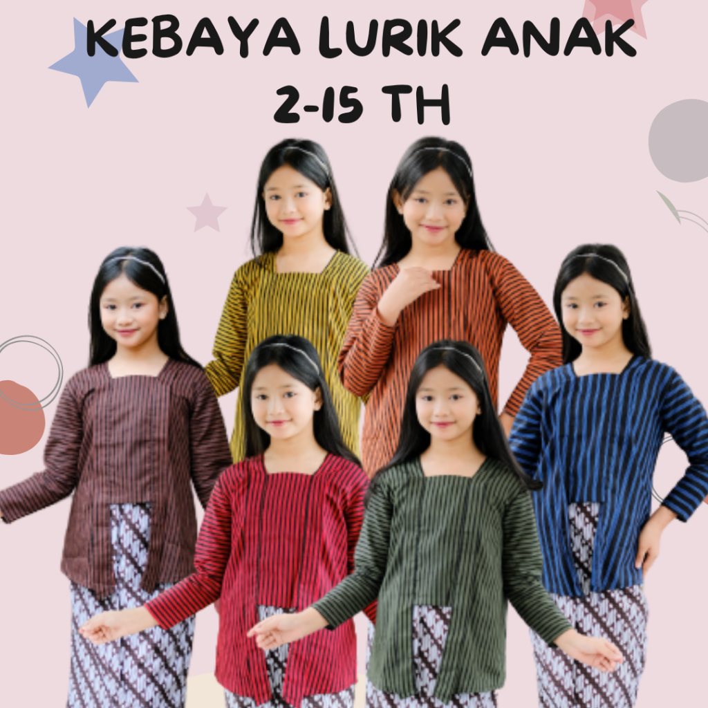 Jual KEBAYA LURIK BAJU ADAT JAWA SETELAN KEBAYA ADAT ANAK PEREMPUAN | Shopee Indonesia