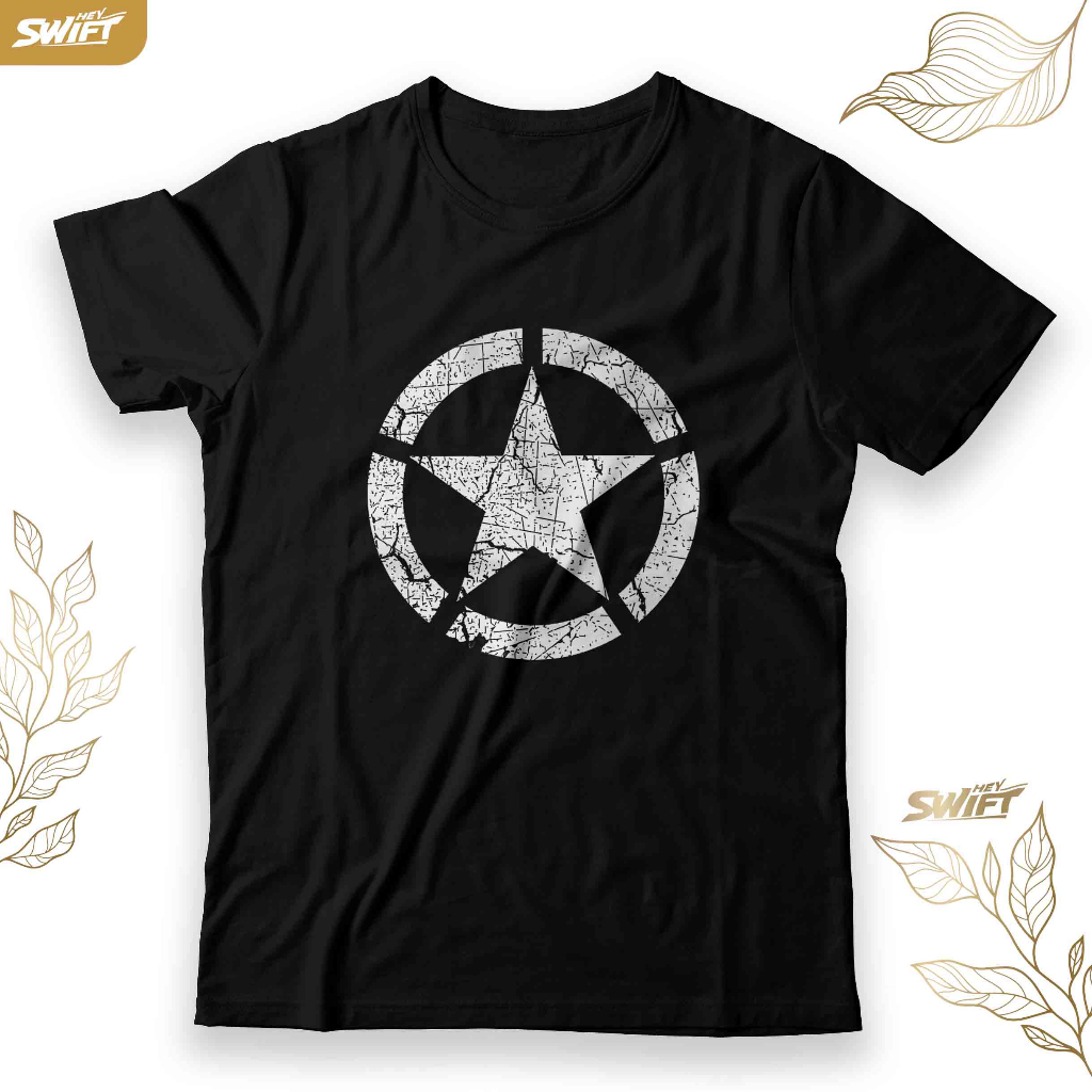 Jual KAOS Vintage Look US Army White Star Emblem military militer ...