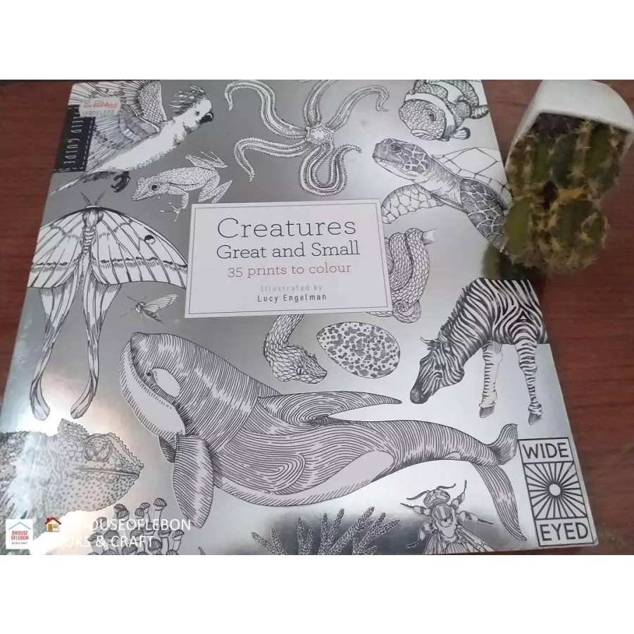 Jual IMPORT COLORING BOOK - CREATURES GREAT AND SMALL 35 PRINTS TO ...