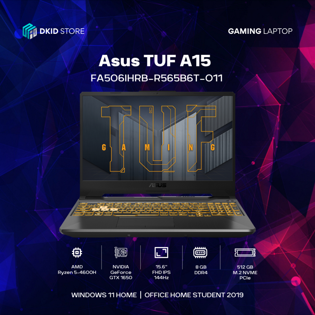 Jual Asus TUF A15 FA506IHRB-R565B6T-O11 /AMD Ryzen 5-4600H/8GB/512GB ...