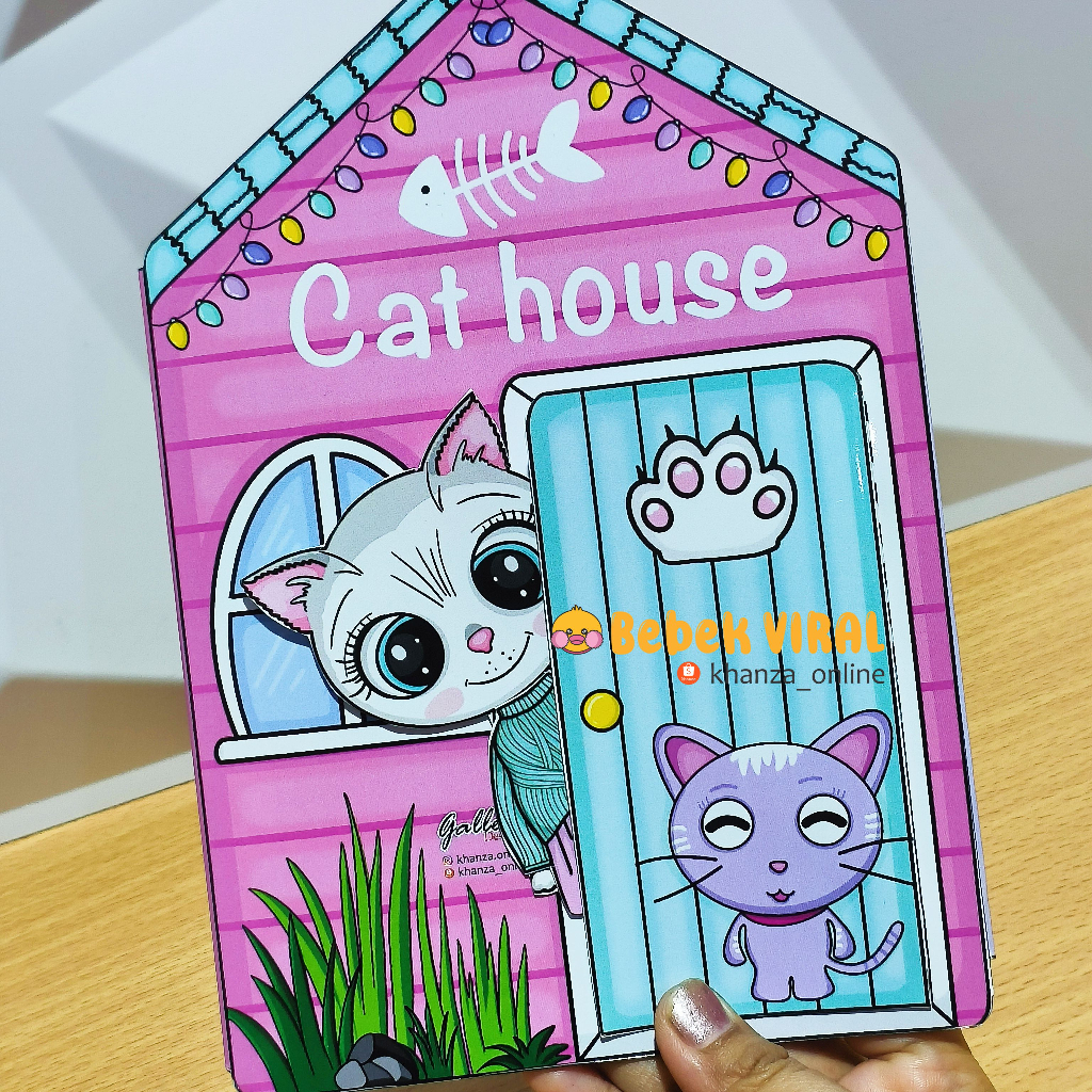 Jual Mainan Bongkar Pasang | CAT HOUSE PAPER DOLL | mainan edukasi ...