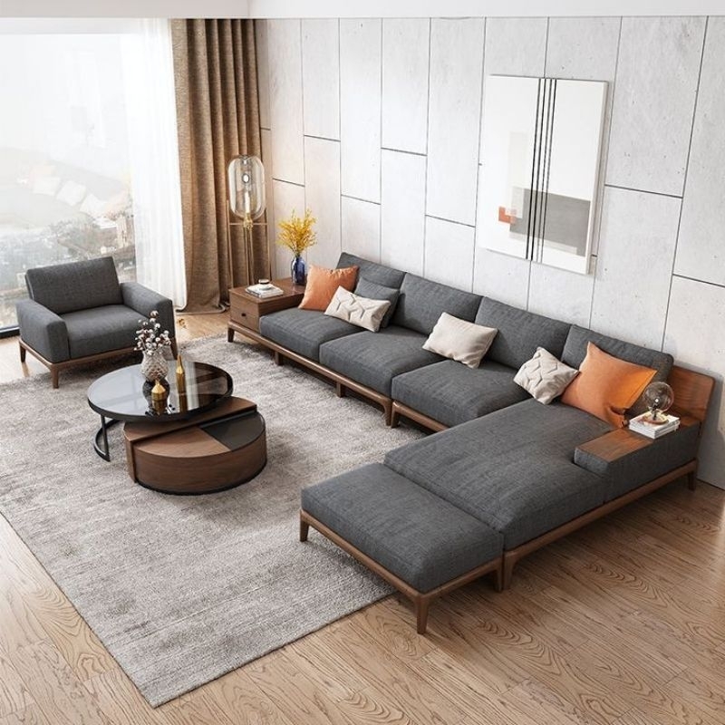 Jual sofa tamu kayu jati minimalis,set sofa ruang tamu kayu jati,set ...