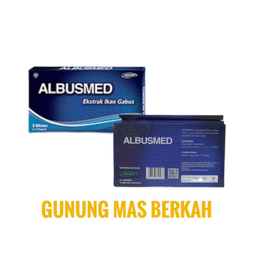 Jual ALBUSMED kapsul Albusmed 24 Kapsul - Ekstrak ikan gabus membantu ...