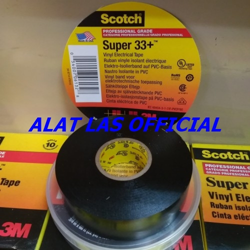 Jual Isolasi Listrik Super 33+ SCOTCH 3M / Vinyl Electrical Tape PV ...