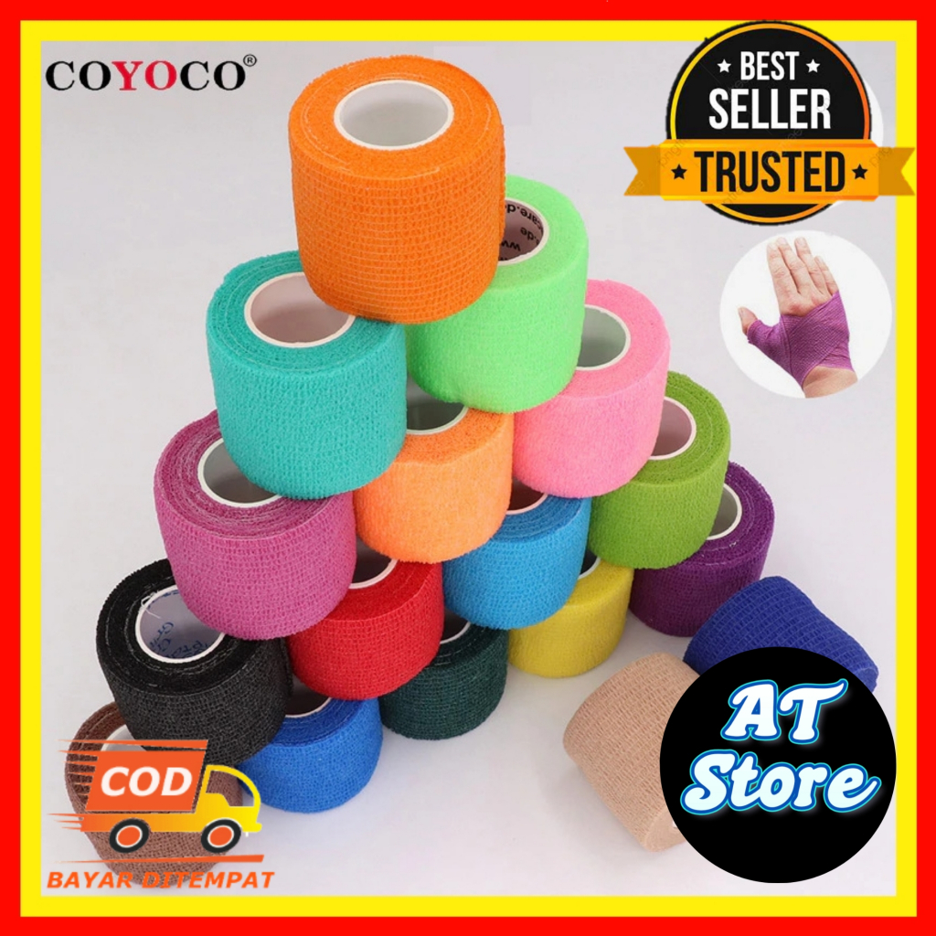 Jual PERBAN SPORT BANDAGE TAPE KINESIOLOGY 5CM X 4,5M | Shopee Indonesia