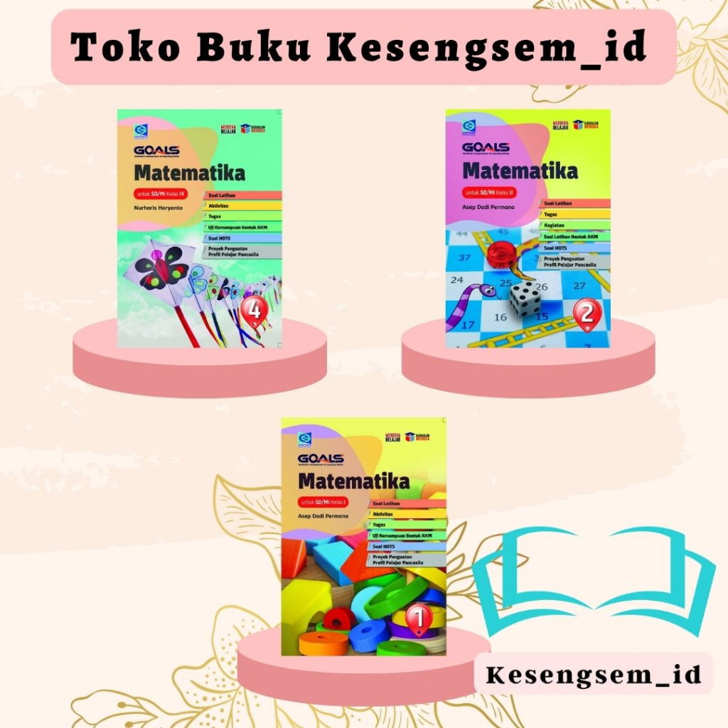 Jual Buku GOALS Matematika Kelas 1, 2, 3, 4, 5, 6 SD/MI Kurikulum Merdeka - Grafindo | Shopee ...