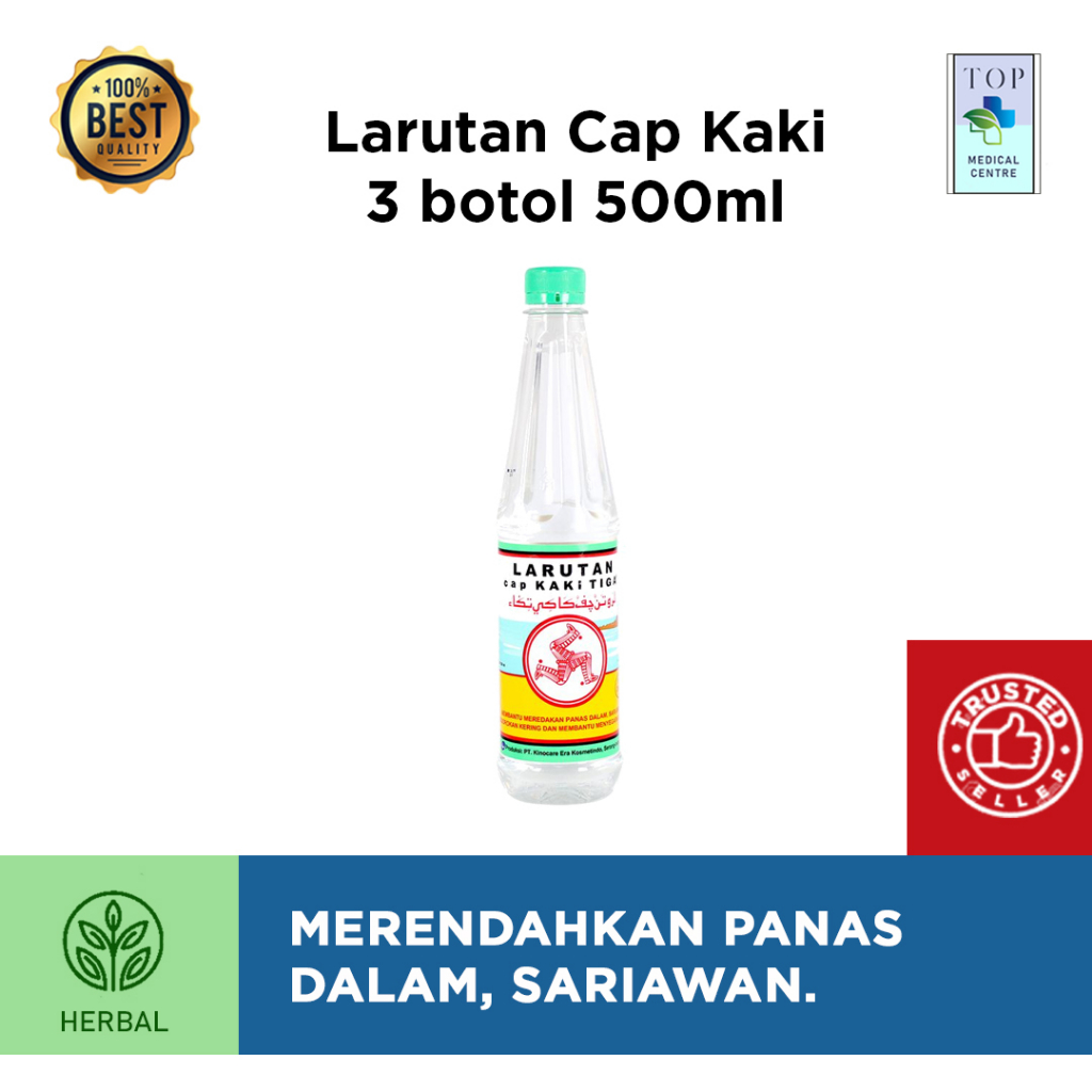 Jual Larutan Cap Kaki 3 isi 500ml | Shopee Indonesia