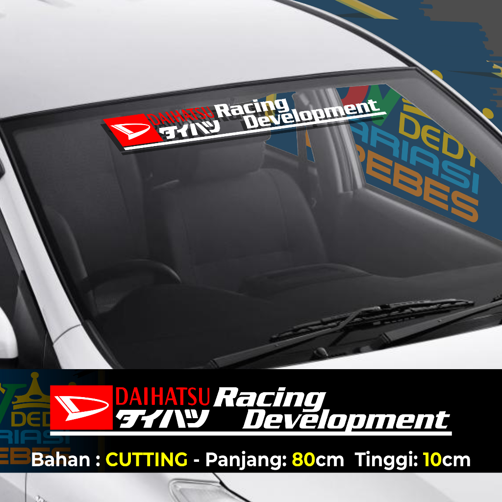 Jual STIKER CUTTING KACA DEPAN MOBIL WINDSHIELD STICKER UKURAN 80 X 10 ...