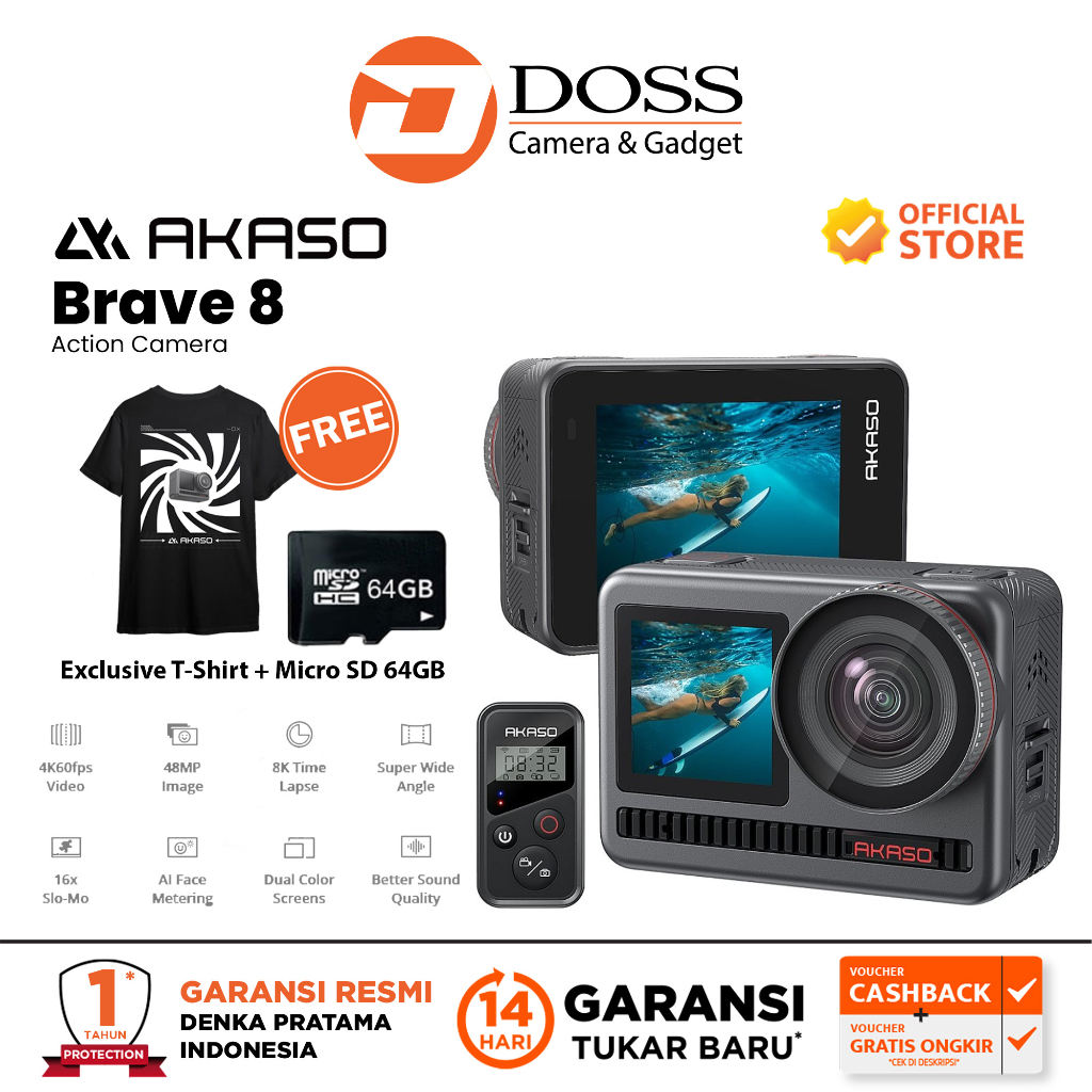 Jual Akaso Brave 8 Action Camera | Shopee Indonesia