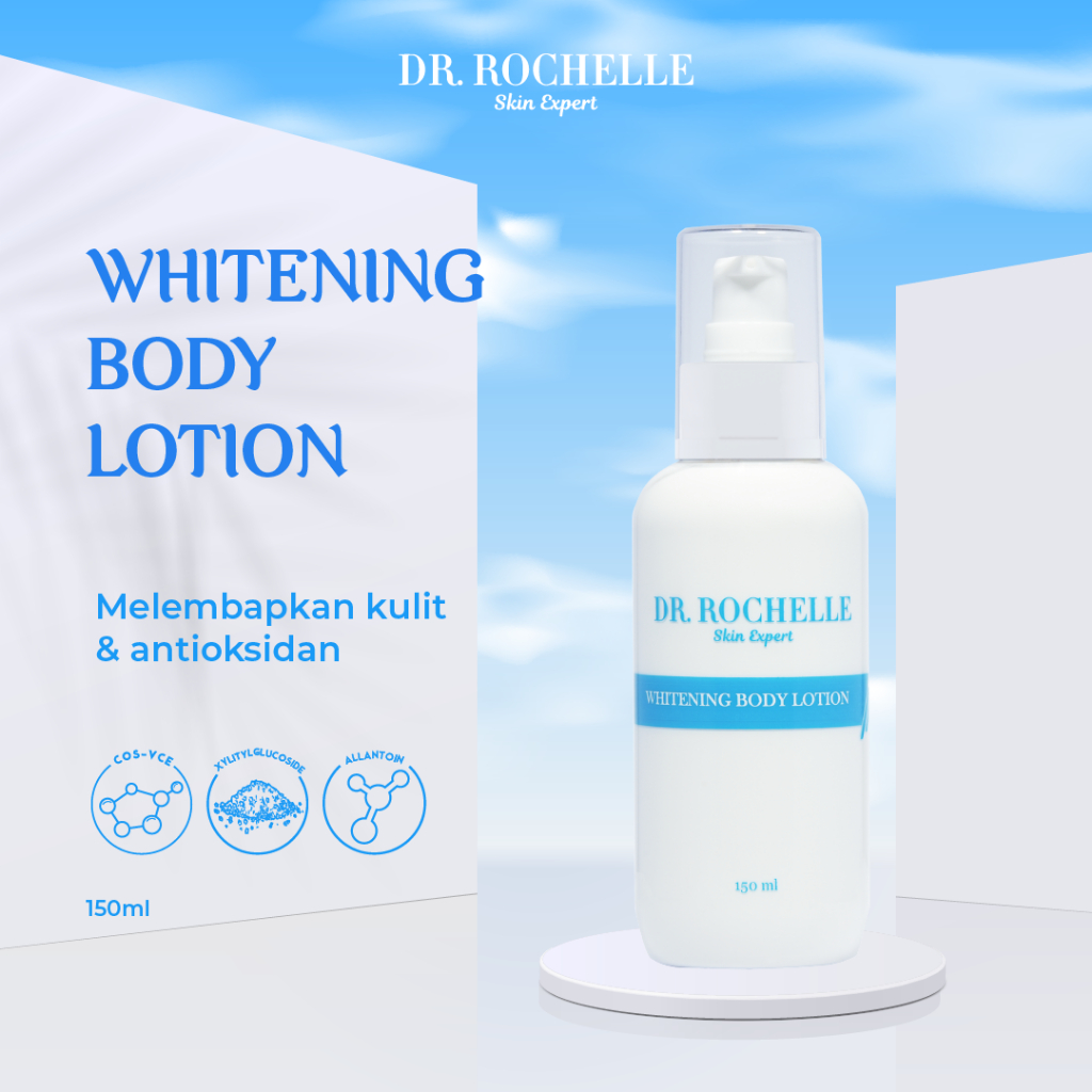 Jual DR Rochelle Whitening Body Lotion 150ml - Mencerahkan & Meratakan ...