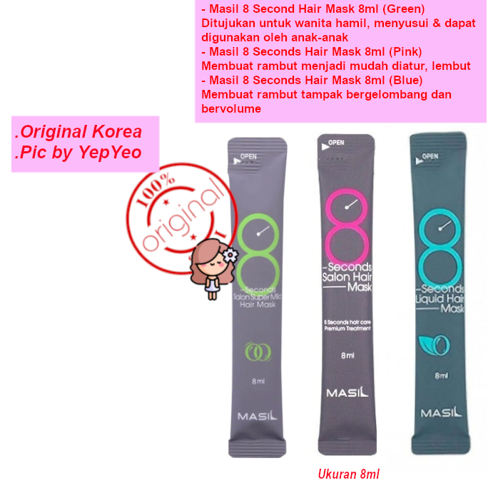 Jual Masil 8 Seconds Hair Mask 8ml | Shopee Indonesia