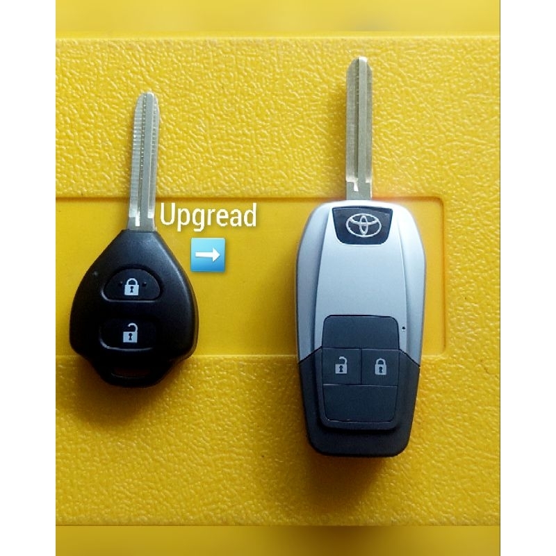 Jual casing flip kunci remote custume Innova yaris fortuner Hilux ...