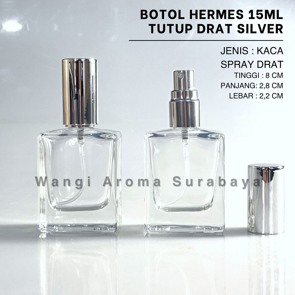 Jual Botol Parfum Hermes 15ML Silver Spray Drat - Botol Parfum Kaca ... Jual Botol Parfum Hermes 15ML Silver Spray Drat - Botol Parfum Kaca ...