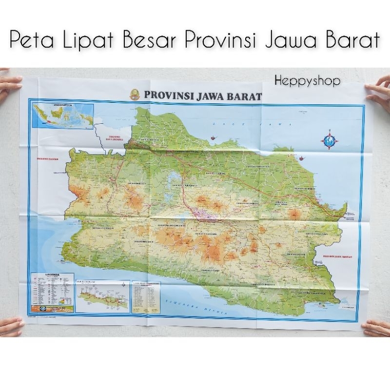 Jual Peta Lipat Besar Provinsi Jawa Barat | Shopee Indonesia