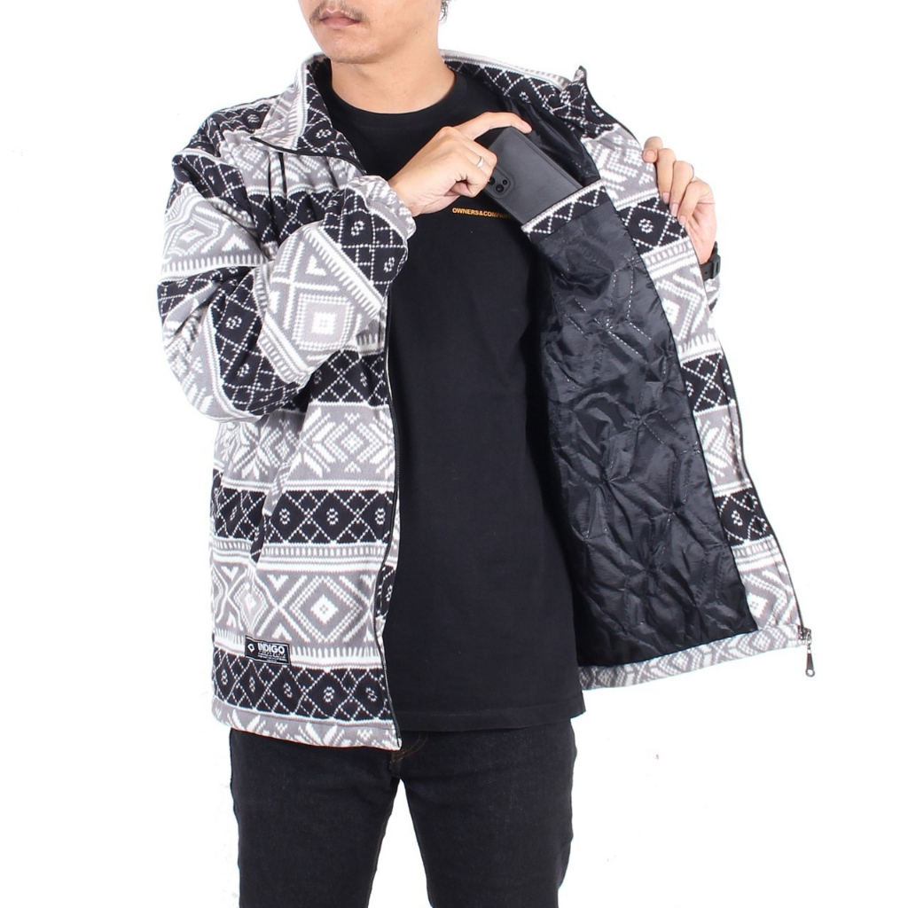 Jual Jaket Pria - Jacket Ketlar Plaid Pria Musim Dingin Bahan Polar ...