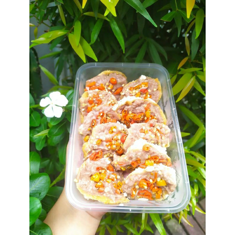 Jual Tahu Bakso Frozen Tahu Baso Mercon Taxo Pedas 1 pack isi 10pcs ...
