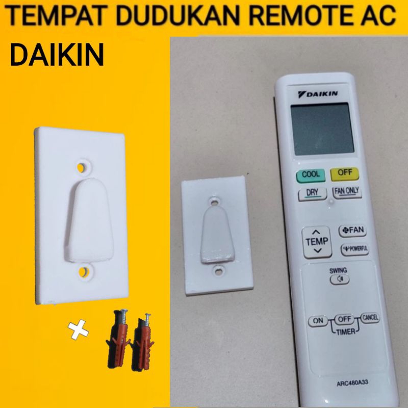 Jual Tempat Dudukan Remote AC DAIKIN Bracket Holder Kotak Penyimpanan ...