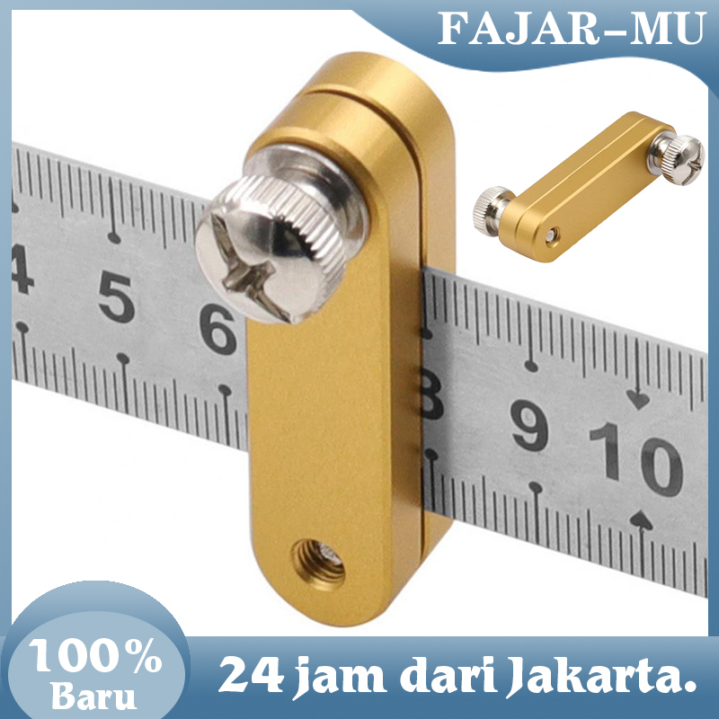 Jual Adjustable Steel Ruler Brass Positioning Block-Angle Marking Gauge ...