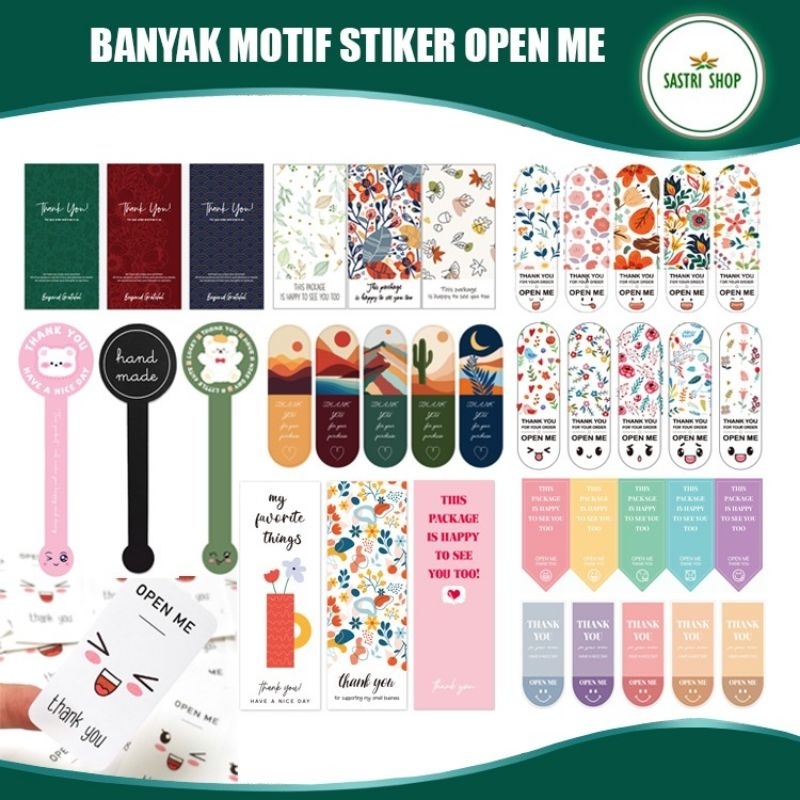 Jual Stiker Label Open Me Stiker Segel Stiker Thank You Murah ...