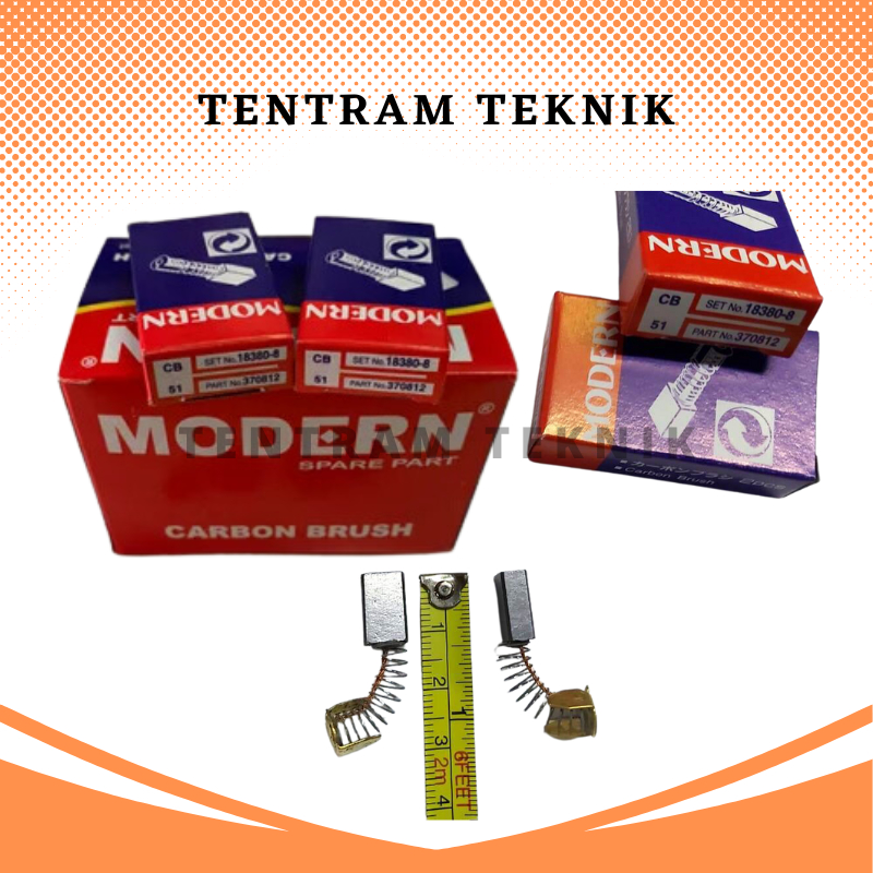 Jual Carbon Brush 51 Modern (20 set) / Bostel Arang / Sikat Arang ...