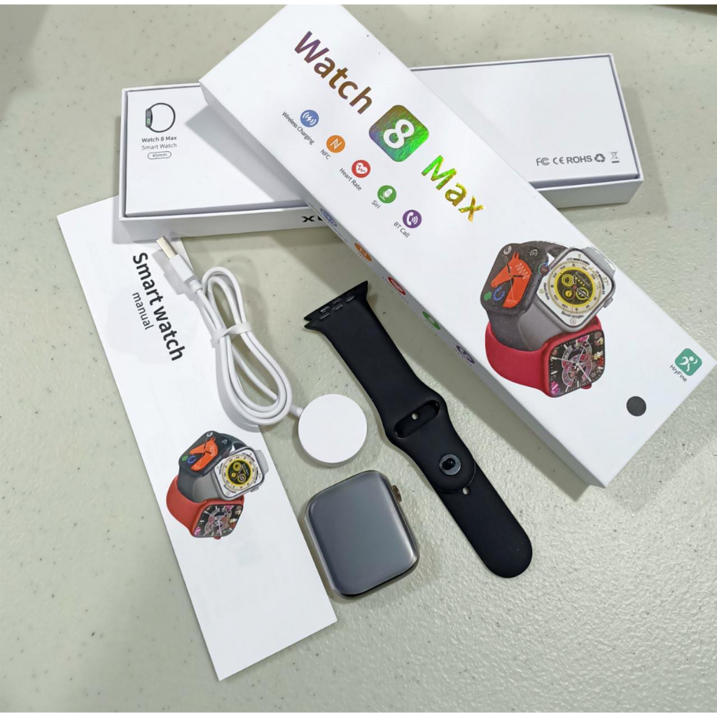 Jual SMARTWATCH SERIES 8 MAX WIRELESS/SMART BAND MULTIFUNGSI FULL ...